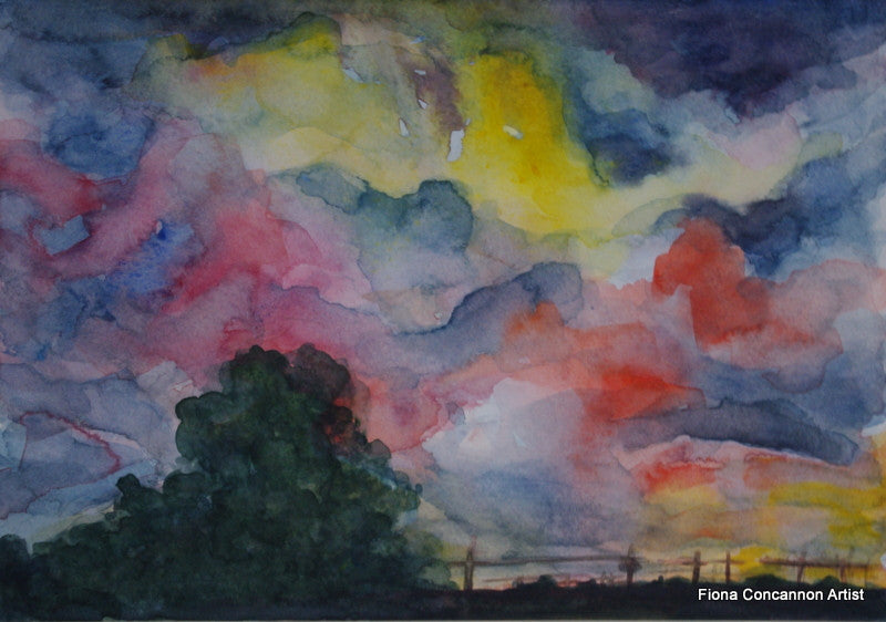 Evening Sky, Spiddal – Fiona Concannon Artist